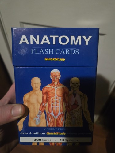 Anatomy flash cards quick study 300 cards 14 systems (Vincent Perez) | eBay