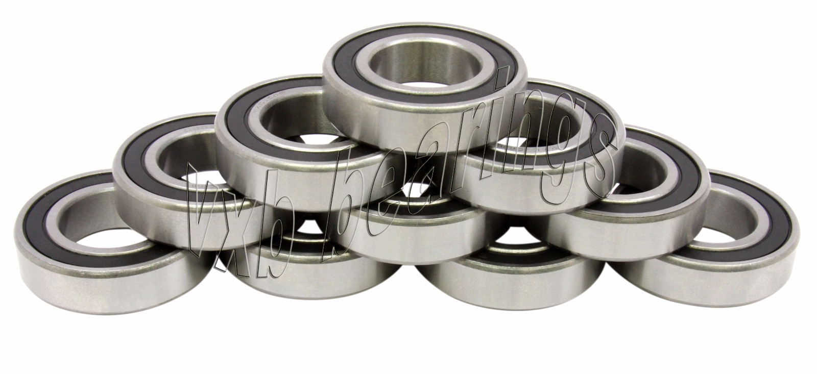 10 Bearing R6-2RS .375"x .875"x .281"inch Ball Bearings VXB Rubber ...