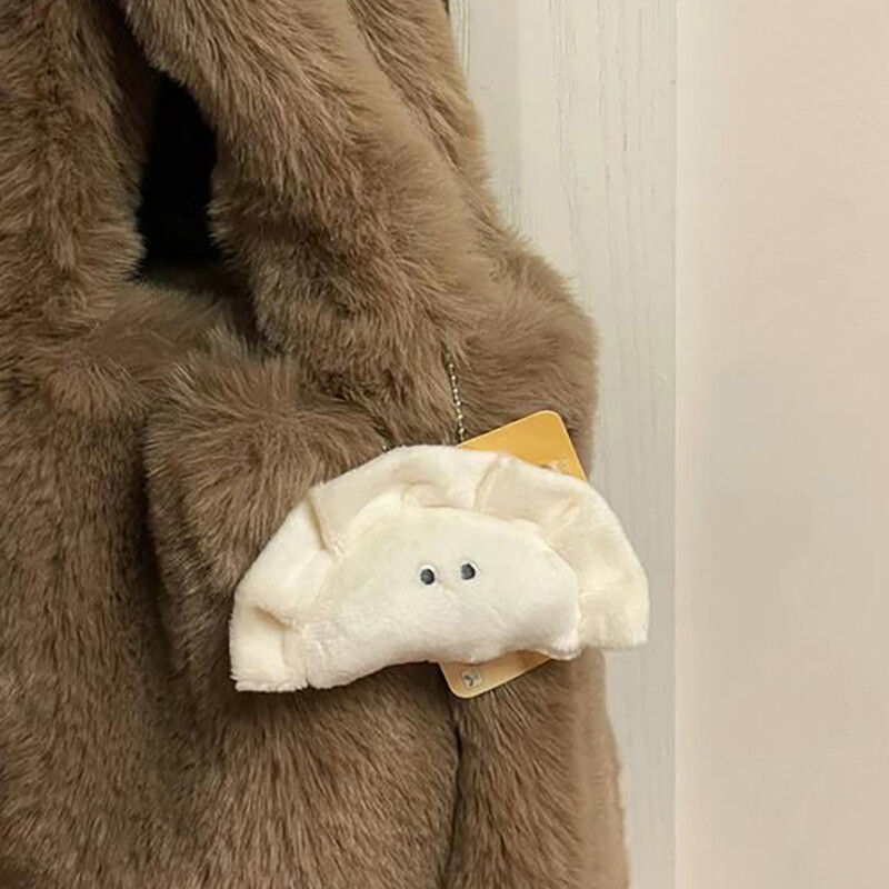 Cute Dumpling Keychains For Bag Pendant Creative Izakaya Food Plush ...