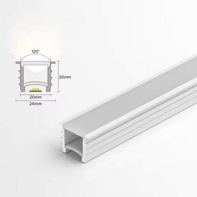 16.4ft Silicone LED Channel System Flexible Tube for 12mm COB LED Light ...
