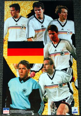 Team GERMANY 1998 WORLD CUP 6-Player Action 22x34 POSTER - Kahn ...