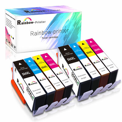 8PCS Ink Cartridge 564XL for HP Photosmart 5515 5514 5525 B209a B210a ...