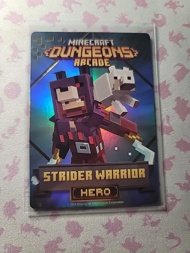 Minecraft Dungeons Arcade Series 3 (#102 Hero: Strider Warrior) FOIL ...