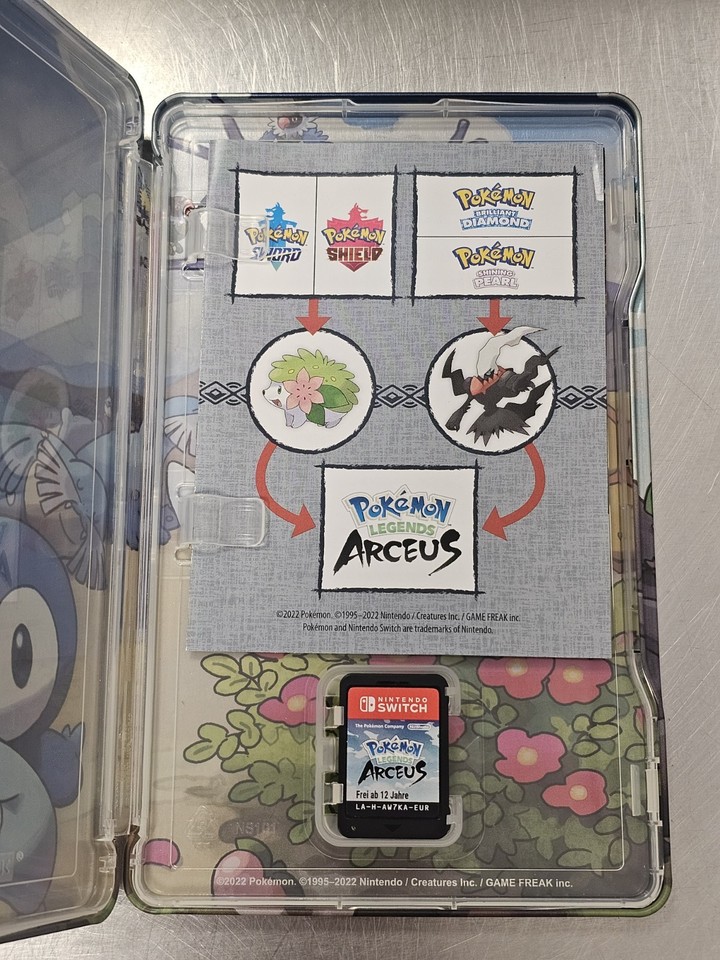 Pokemon Legends Arceus Metal Case, Game included (Nintendo Switch, 2022 ...
