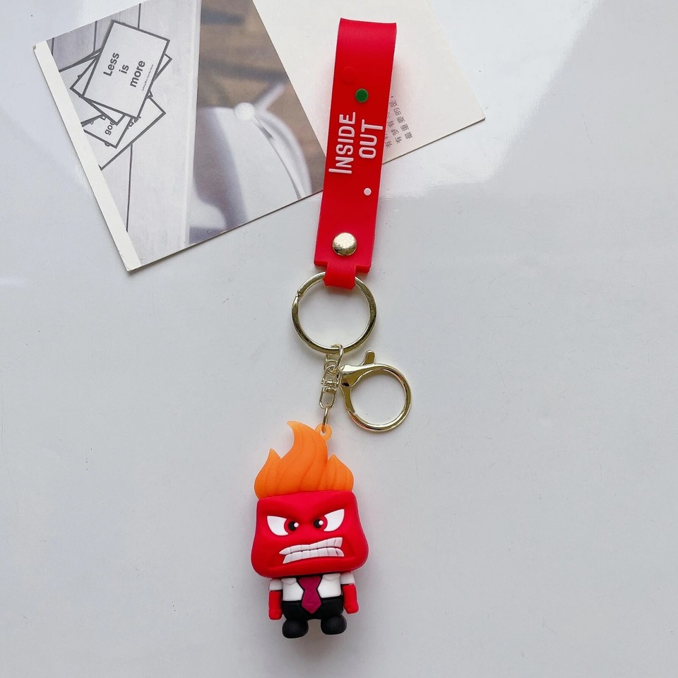 Inside Out Keyring Keychain Anger Joy Ring Pendant Charm Birthdays ...