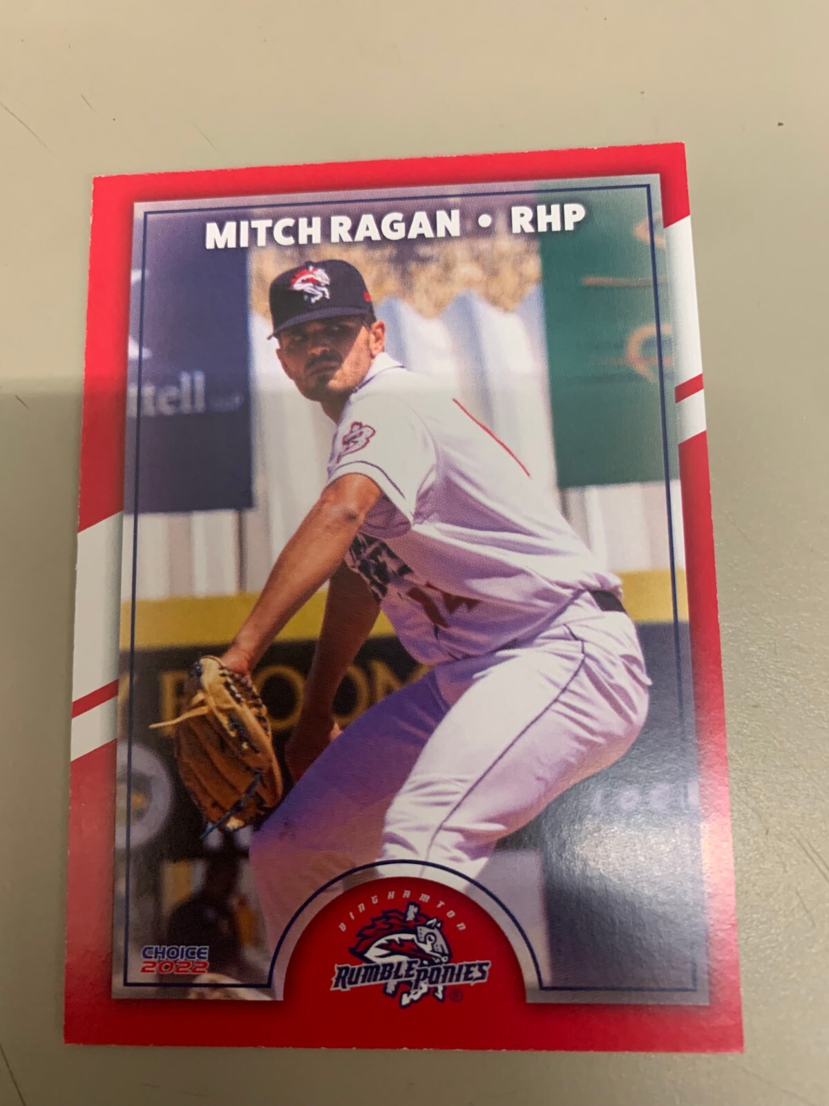 Mitch Ragan 2022 Binghamton Rumble Ponies Team Card | eBay