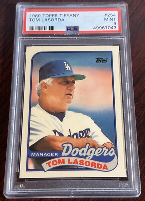 RARE 1989 TOM LASORDA TOPPS TIFFANY #254 PSA 9 DODGERS POP 3 (043) | eBay