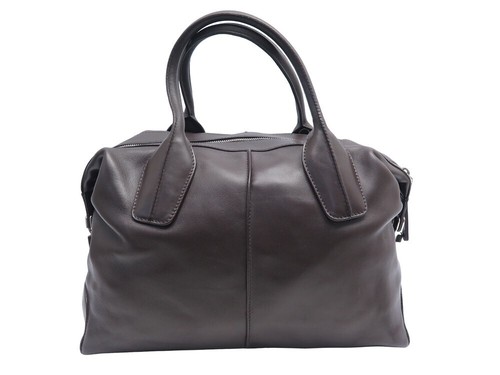 SAC A MAIN TOD'S D-STYLING EN CUIR MARRON BROWN LEATHER HAND BAG PURSE ...