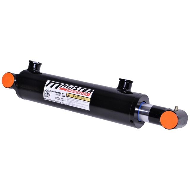 Magister Hydraulics 3 inch Bore 18 inch Stroke Cross Tube Hydraulic ...