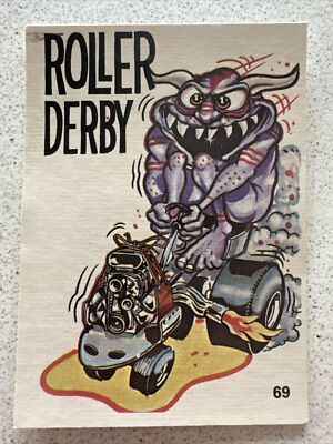 1970 Donruss Odder Odd Rods Roller Derby #69. (fan art work on back ...
