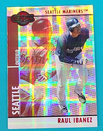 2008 Topps Co-Signers Hyper Plaid Red /100 #048 Raul Ibanez BASEBALL ...