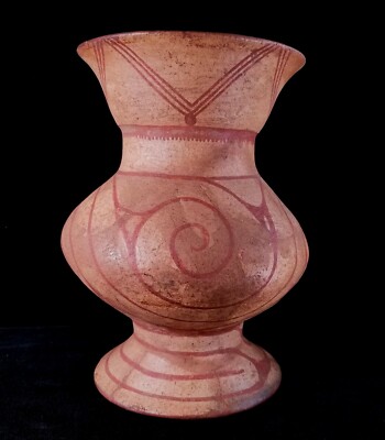 Ancient Thai Ban Chiang BiChrome Handmade Clay Vessel 11.75 Inch 400BC ...