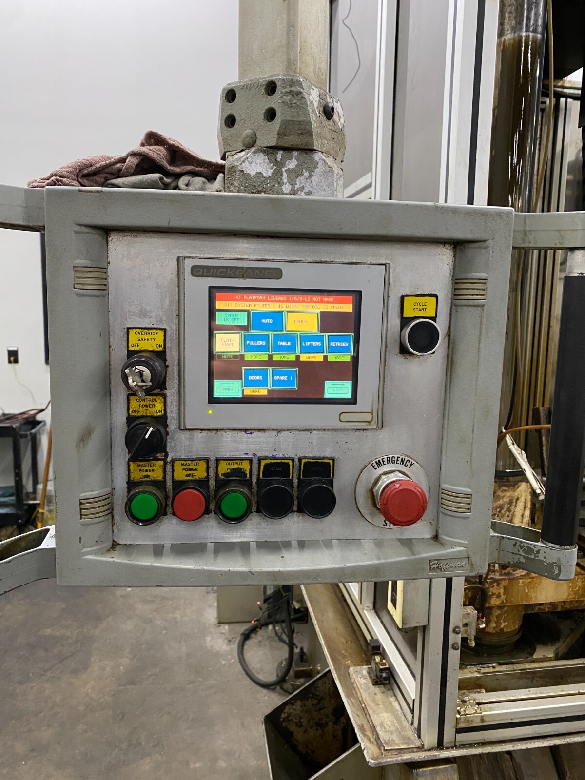 12 ton x 48" stroke - Ty Miles Vertical Broach 3 position auto ...