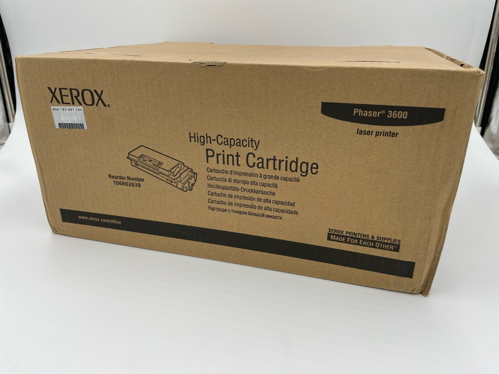 Xerox Phaser 3600 Black Toner Cartridge 106R02639 | eBay