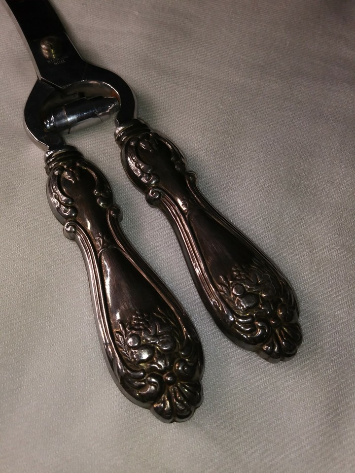 Vintage Sterling Silver Handles Kitchen Scissors Pruner Poultry Shears ...