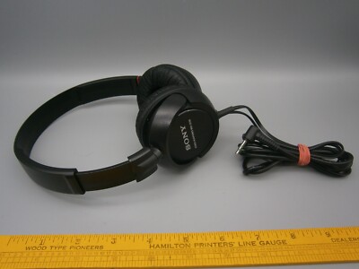 Sony MDR-ZX100 Adjustable Headband Stereo Wired Headphones Black | eBay