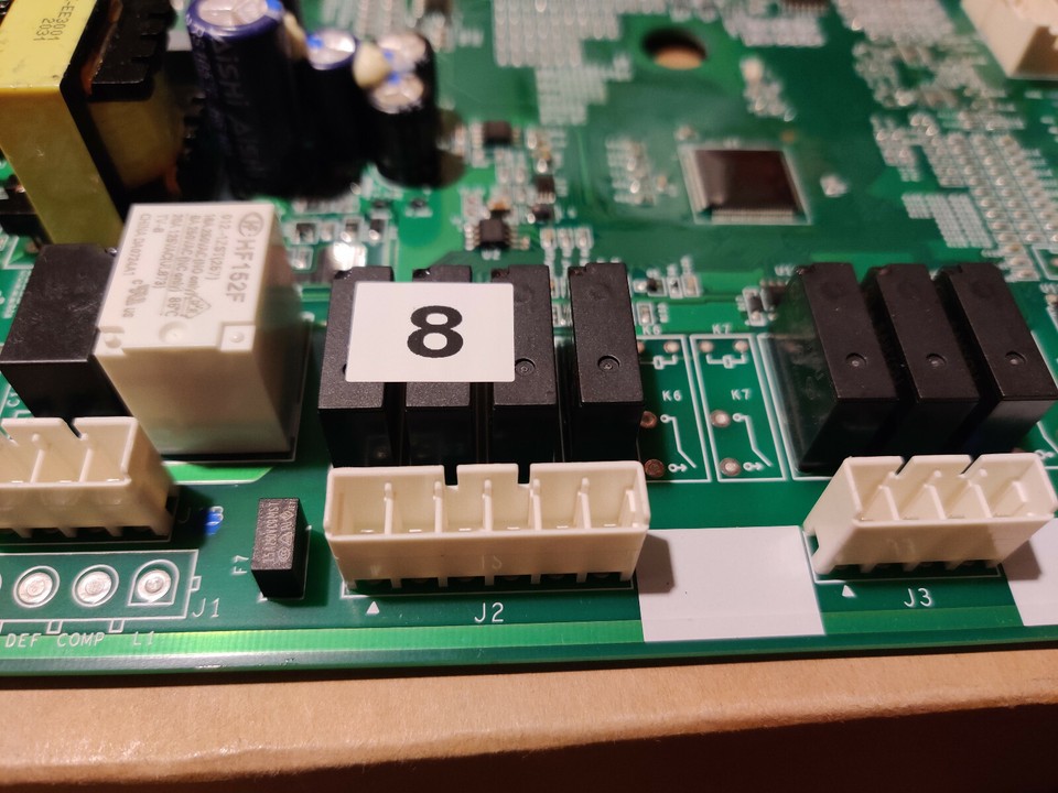 WR55X30806 Genuine Refrigerator Control Board Used&Tested (J1 not ...