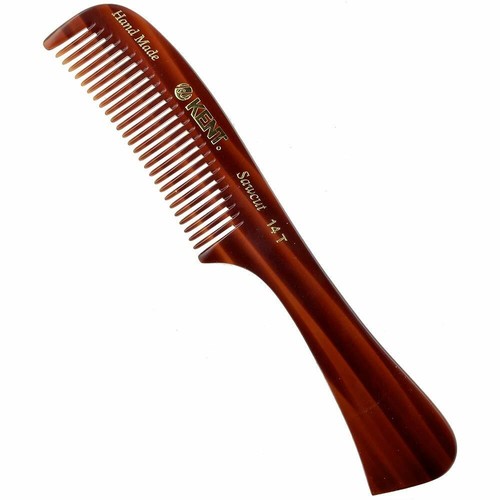 Kent 14T 6.5"/170mm All Course Hand Made Comb for Men - Sawcut, Medium ...