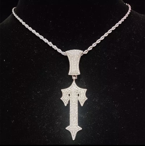 Trapstar iced out rope chain pendant Silver. FAST UK DELIVERY 🚚💨 | eBay UK