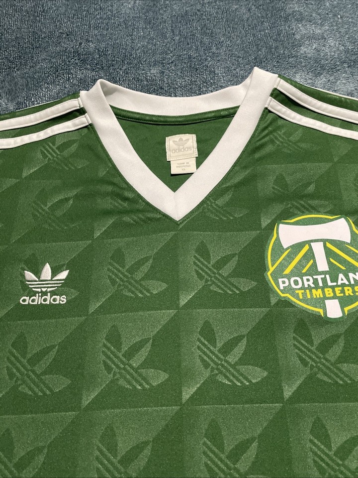Adidas MLS Portland Timbers Retro Soccer Jersey XL Trefoil Firebird | eBay