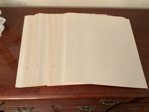 Vintage Holes Webmark Scrapbook Filler Paper - 51 Sheets | eBay