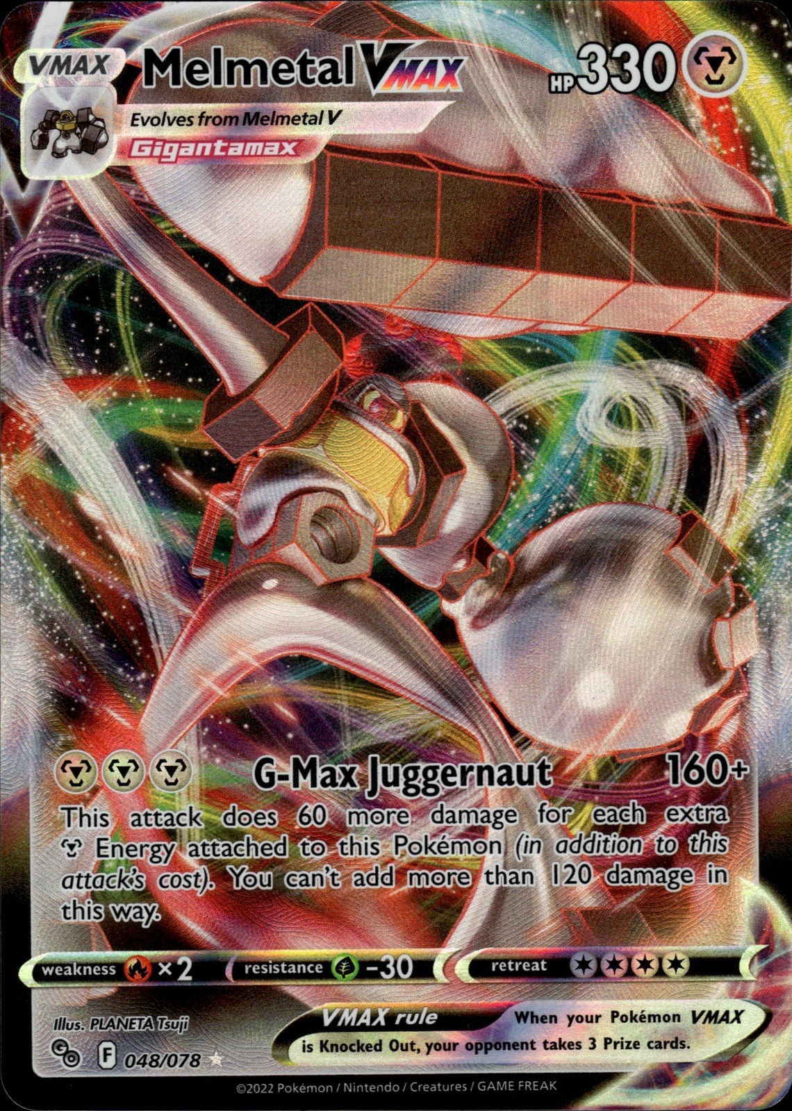 Pokémon TCG Melmetal VMAX Pokemon Go 048/078 Holo Ultra Rare | eBay UK