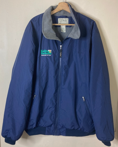 LL Bean Men’s Nylon Fleece Lined Thinsulate Jacket XL Tall Blue ...