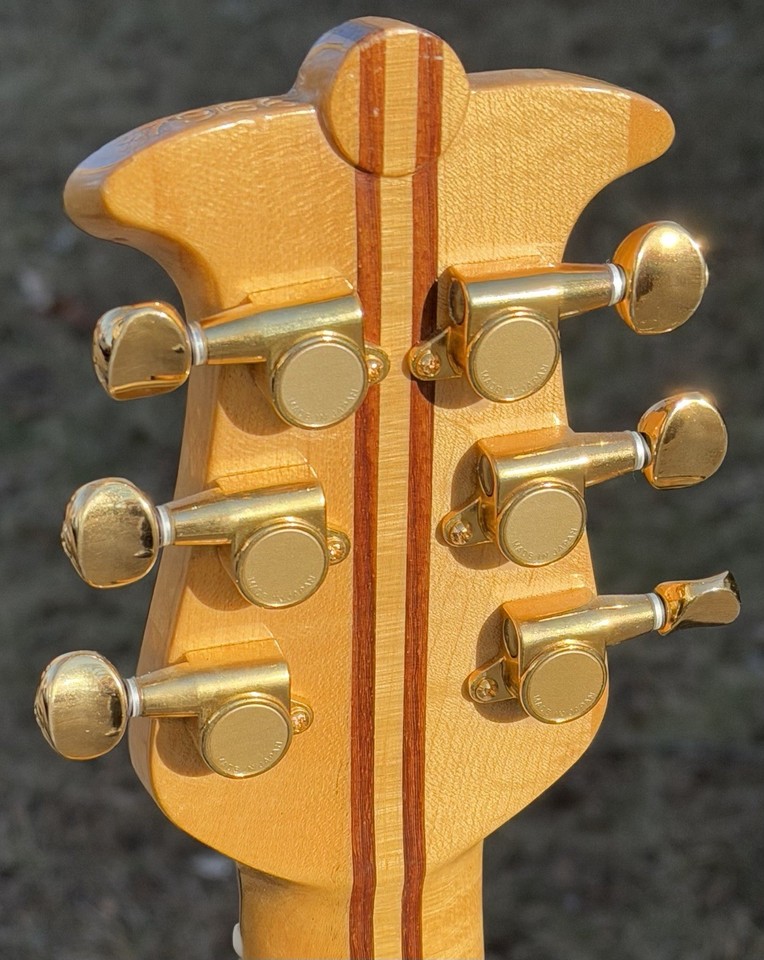 Moonstone Vulcan Electric Guitar Natural Vintage Double Cut Les Paul ...