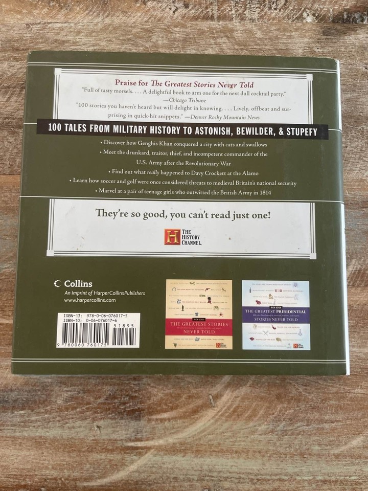 The Greatest War Stories Never Told Rick Beyer Military History Book | eBay