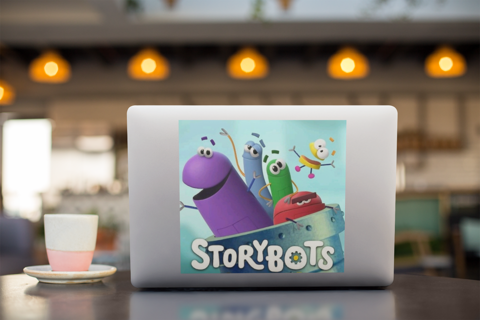 Storybot Cartoon Sticke Laptop Desk Car Window Cell Phone Decal ...