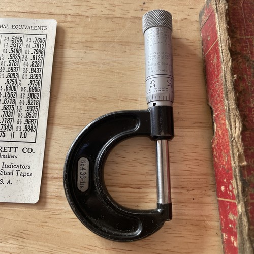 Starrett #436 0-1” Outside Micrometer With Original Box | eBay