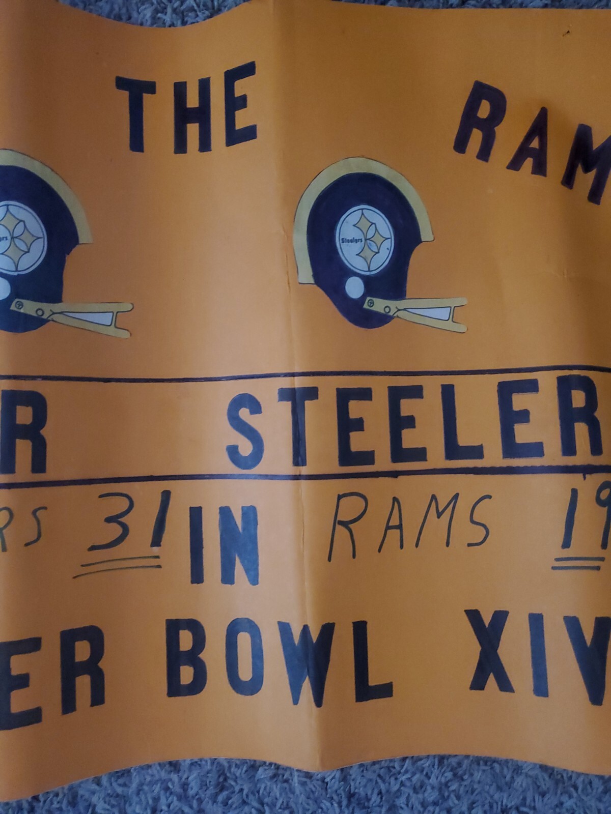 Super Bowl XIV Poster January 20 1980 Rams vs. Steelers NFL Football ...