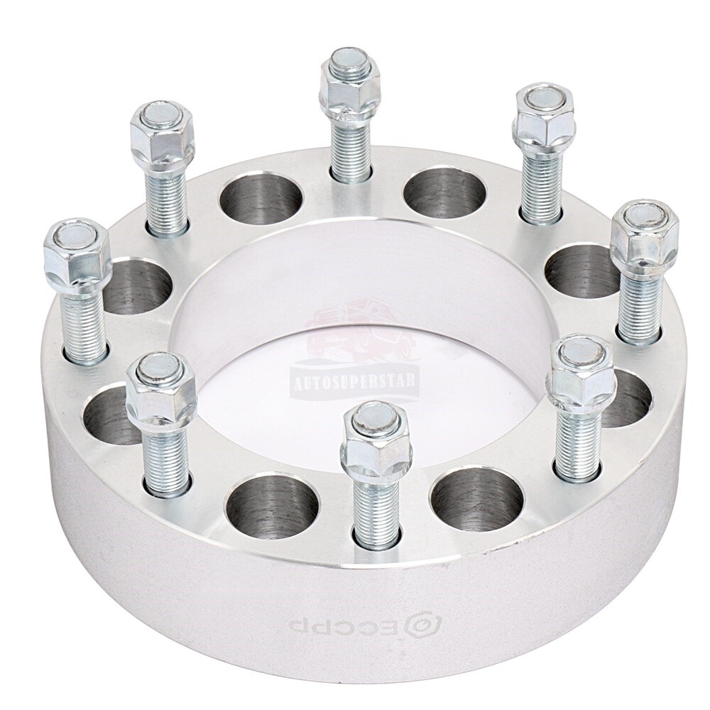 For Chevy & GMC 4 Pcs 8x6.5 to 8x180 Wheel Spacers Adapter 2" Thick ...