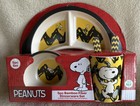 Peanuts Charlie Brown Snoopy Dishes Melamine Kids Child 5pc Dish Set ...