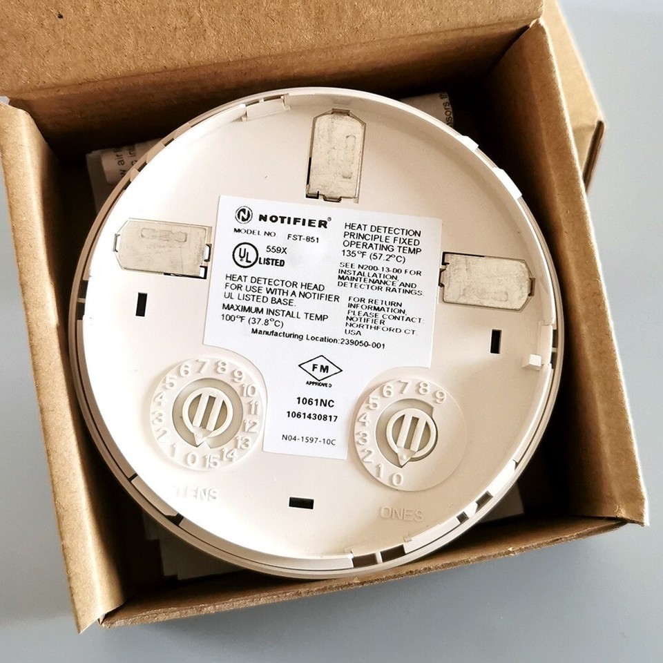 NOTIFIER FST-851 HEAT DETECTOR FST 851 FAST SHIPPING *NEW* | eBay
