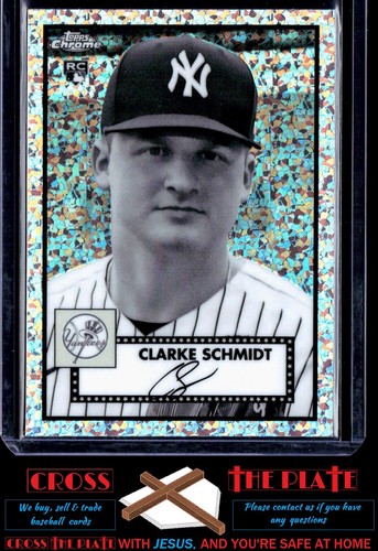 1-2021 Topps Chrome Platinum RC B&W Mini-Diamonds Clarke Schmidt ...