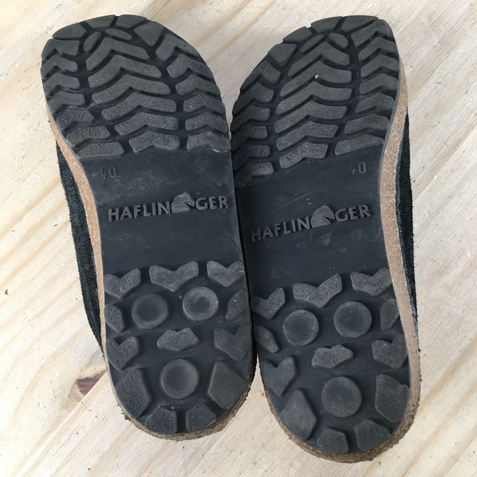 Haflinger Shoes Womens 40 Adventure Mule Clogs Flats Comfort Black Slip On | eBay