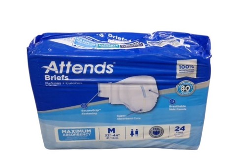 Attends Incontinence Underwear Briefs Extra Heavy Absorbency M 24 Count ...