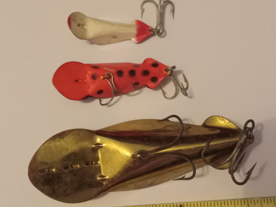 3 Vintage Buck Perry Spoonplug Fishing Lures | eBay