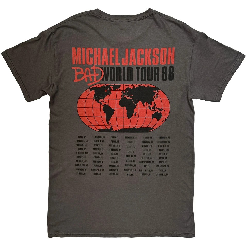 MICHAEL JACKSON - Bad World Tour '88 T-Shirt Größe L - OFFICIAL ...