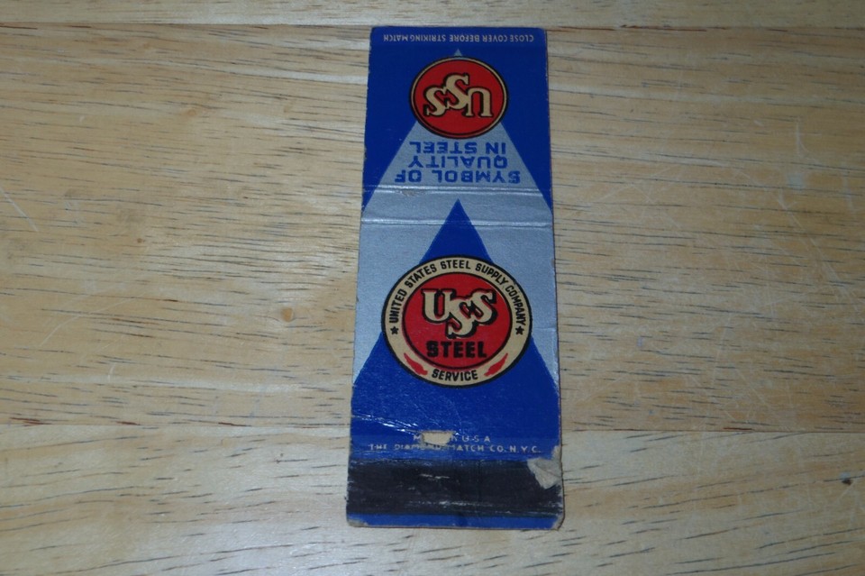 Vtg USS Steel United States Steel Supply Company Baltimore MD Matchbook ...
