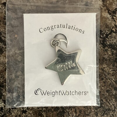 NEW WW Weight Watchers STAR Goal Charm Award Key Chain Celebration Loss ...