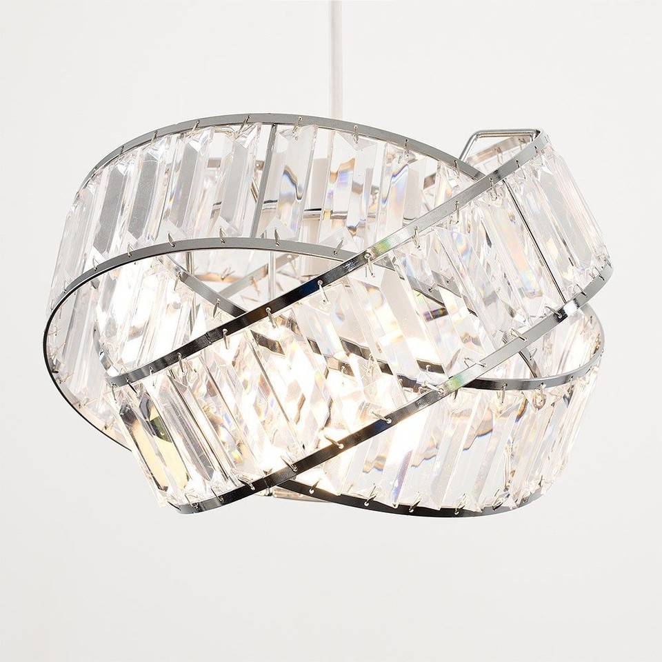 Modern Chandelier Acrylic Crystal Light Shades Droplet Ceiling Pendant ...