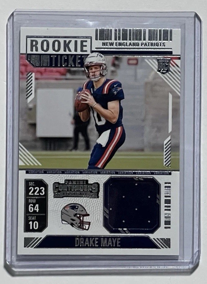 2024 Panini Contenders - Drake Maye Rookie Ticket Patch Variation RC # ...