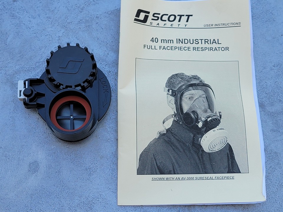 SCOTT 40 mm MASK ADAPTER PART # 805059-01 - For AV-2000 AV-3000 Gas ...