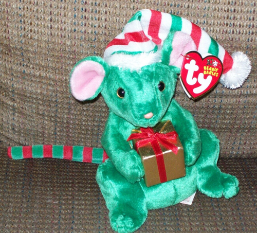 TY TIDINGS MOUSE DOB 12/22/2003 6" MWMT 10 YRS BEANIE BABY | eBay