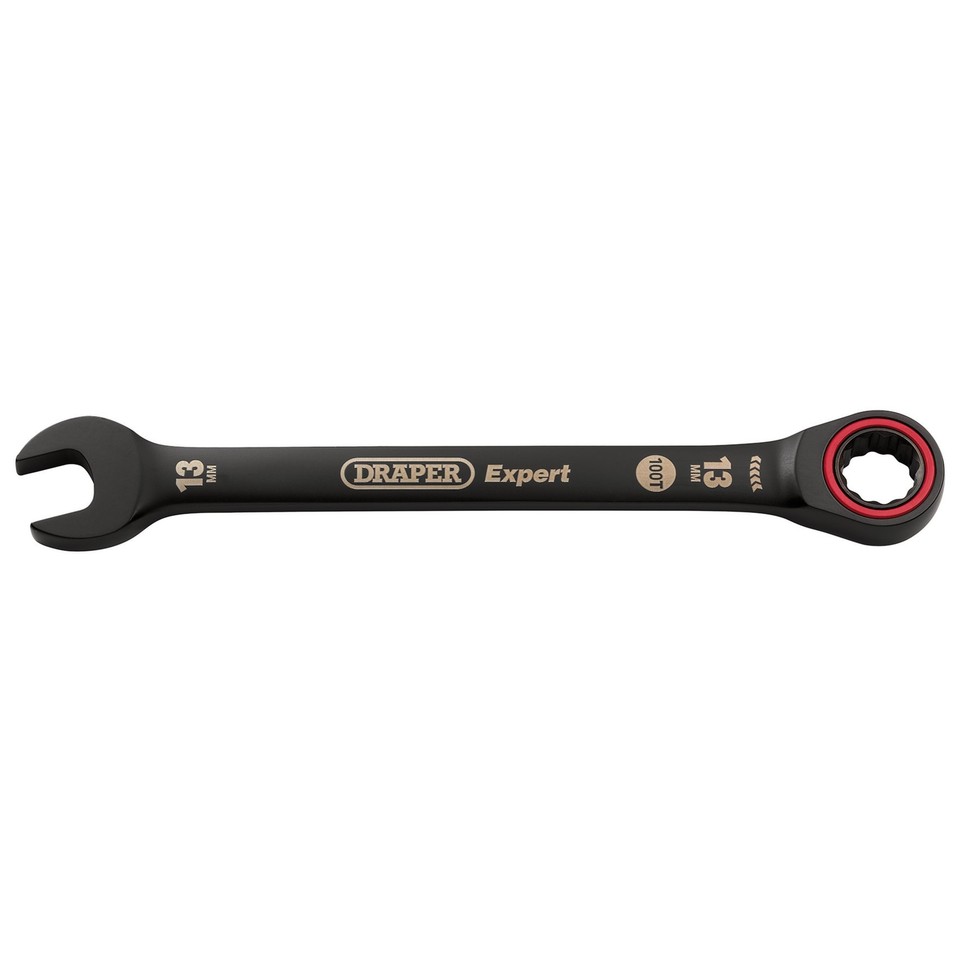 Draper Expert 13mm HI-TORQ Metric Ratchet Combination Spanner Black ...