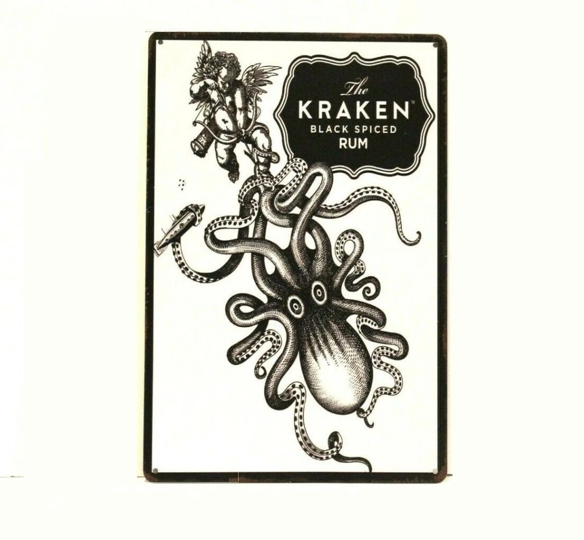 Kraken Rum Octopus Tattoo