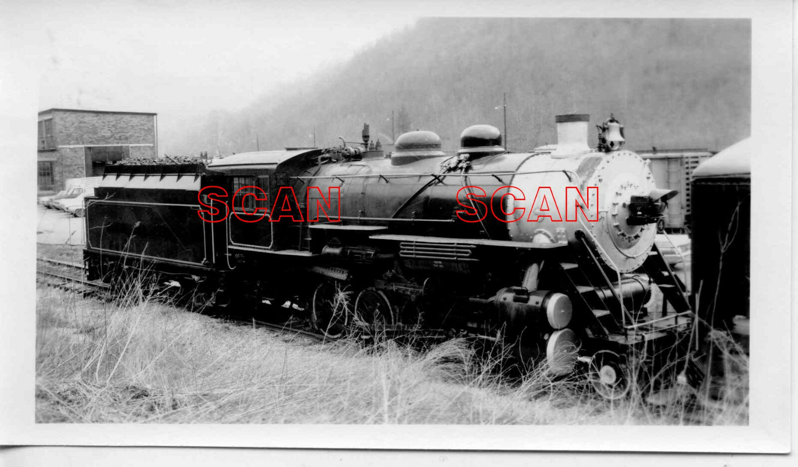1E097 RP 1972 BUFFALO CREEK & GAULEY RAILROAD 2-8-0 LOCO #4 ANDOVER VA ...