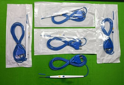 5pcs Laparoscopic Disposable Electrosurgical Cautery Pencil Surgical ...